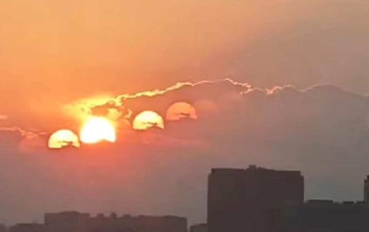 Sete sóis aparecem em céu de cidade chinesa e impressiona a internet ...